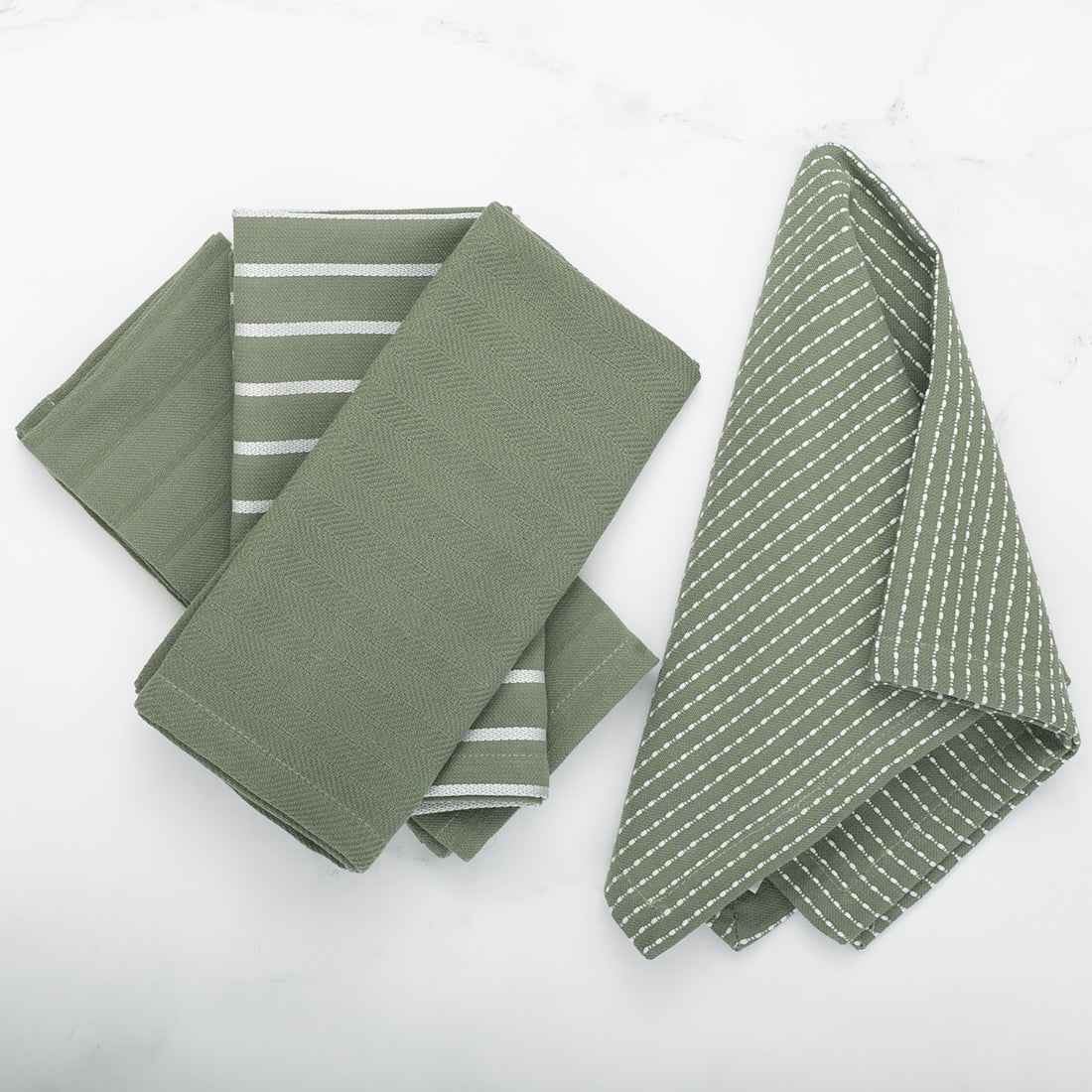 To Each Their Own napkin set - Kale & White – Thyme and Sage